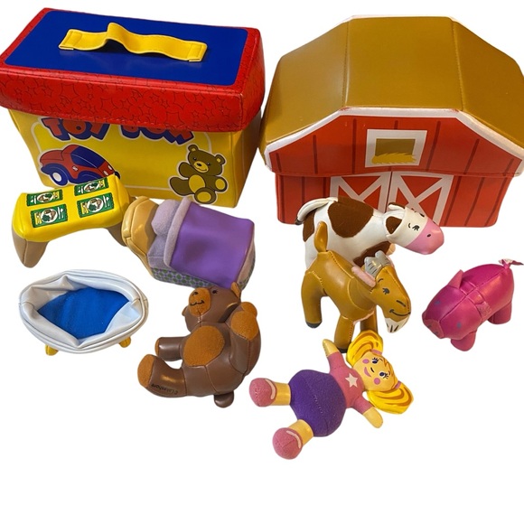 Lakeshore | Toys | Lakeshore Discovery Boxes Barn Toy Box Lot Plush ...
